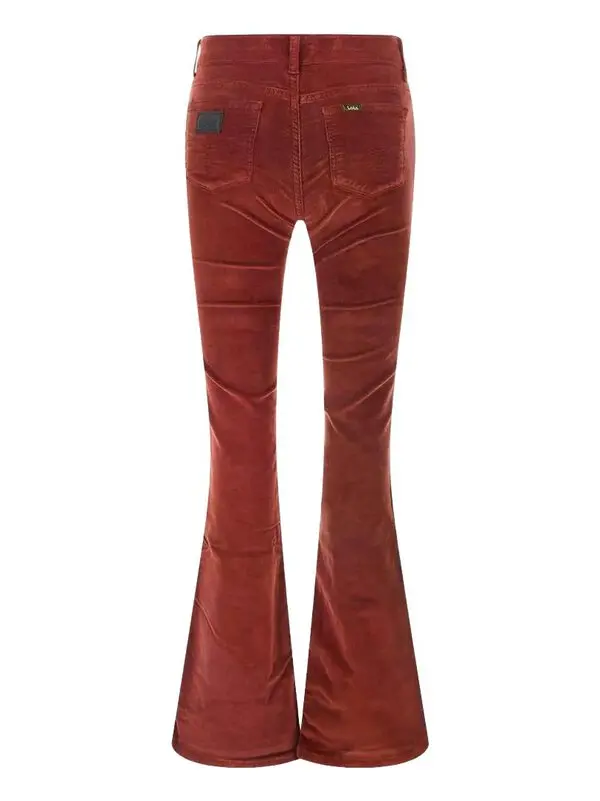 LOIS Corduroy Flared Trousers - Red
