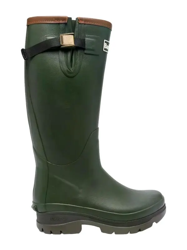 Barbour Logo-patch Knee-length Boots - Green