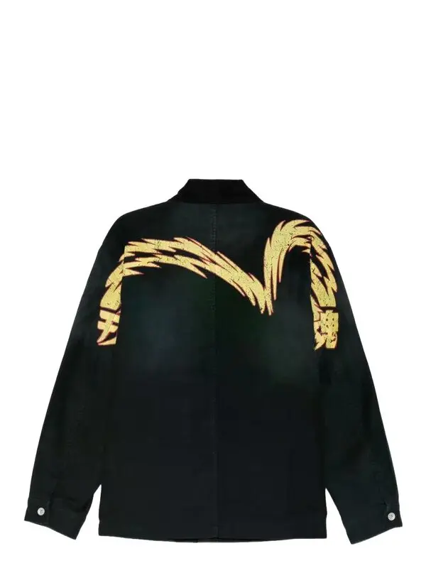 EVISU Daicock Print Jacket - Black