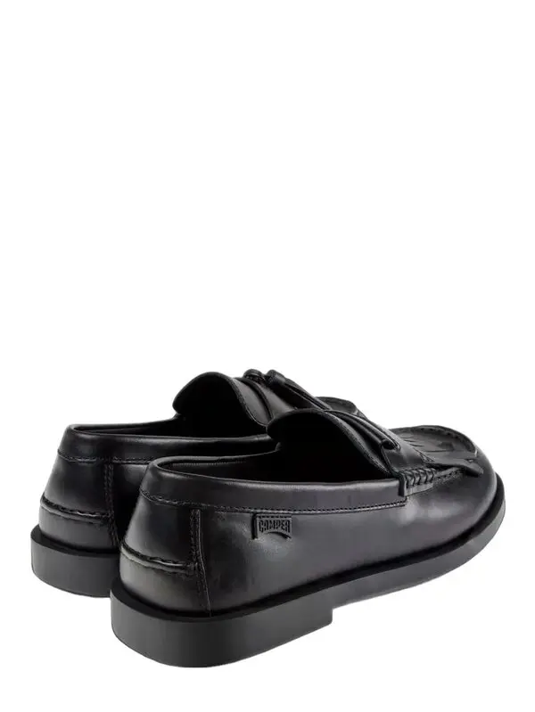 Camper Twins Leather Loafers - Black