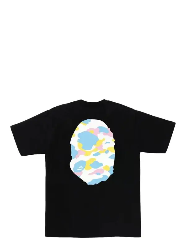 A BATHING APE Multi Camo Ape Head T-shirt - Black