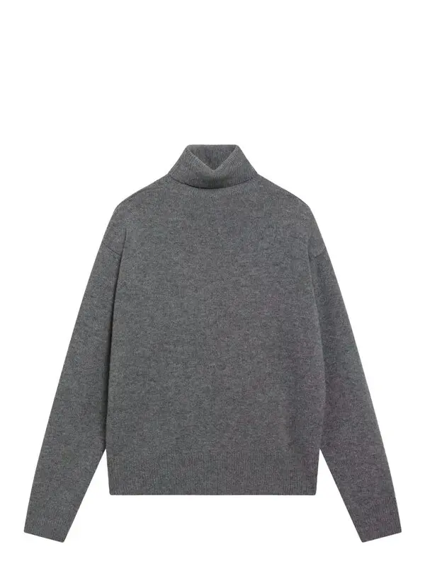 THE FRANKIE SHOP Gala Padded Turtleneck Sweater - Grey
