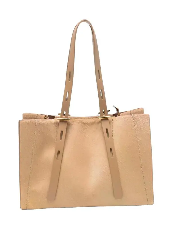 MINOBOSSI Paula Pony-hair Tote Bag - Brown