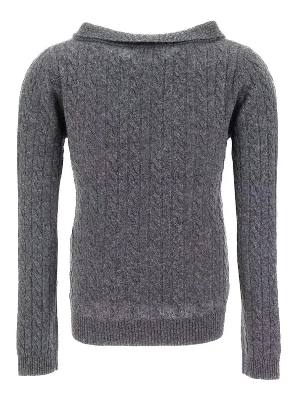 SHUSHU/TONG V-neck Sweater - Grey