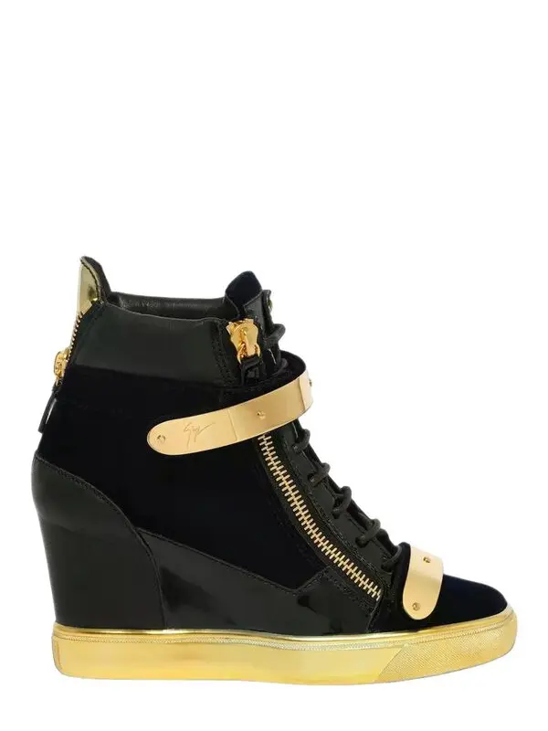 GIUSEPPE ZANOTTI Veronica Wedge Sneakers - Blue
