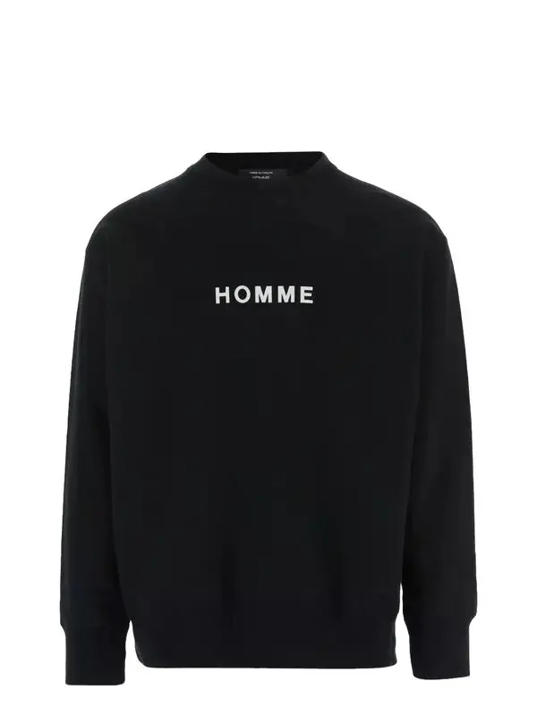 Comme Des Garçons Logo-print Sweatshirt - Black