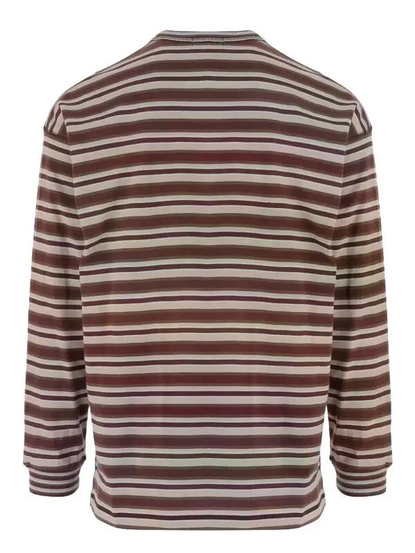Comme Des Garçons Striped Long-sleeve T-shirt - Brown