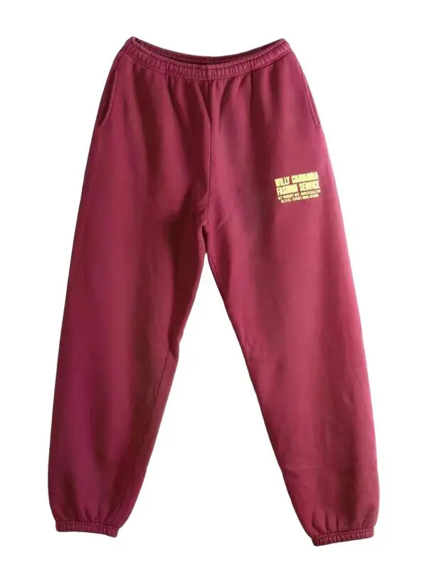 WILLY CHAVARRIA Logo-print Track Pants - Red
