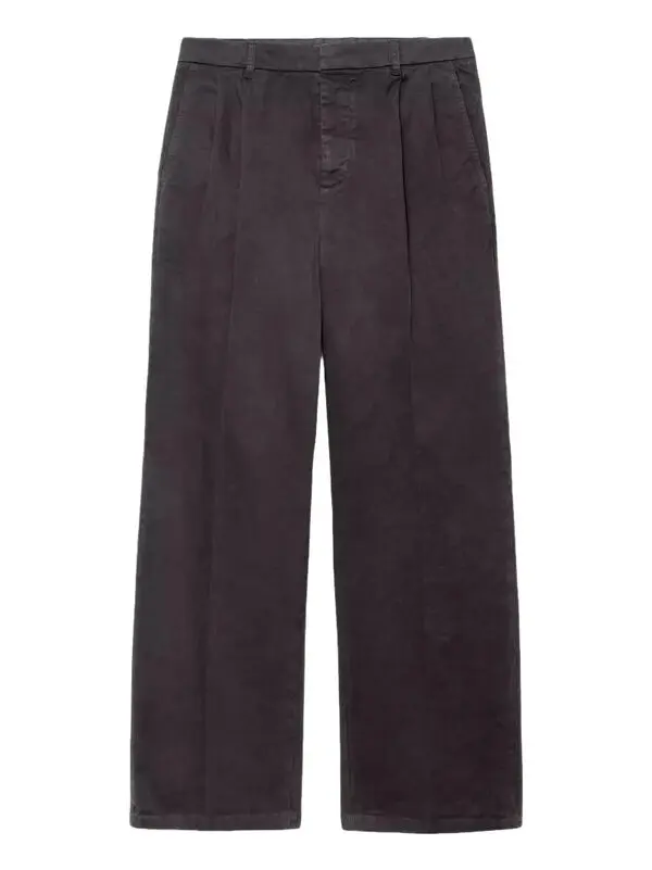 ALLSAINTS Aston Pleated Wide-leg Chino - Grey