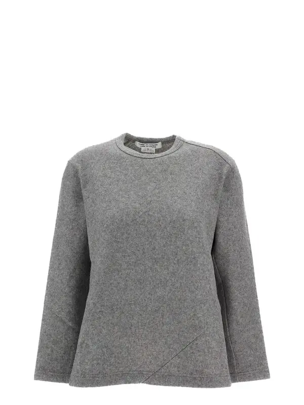 Comme Des Garçons Asymmetric-seam Sweatshirt - Grey