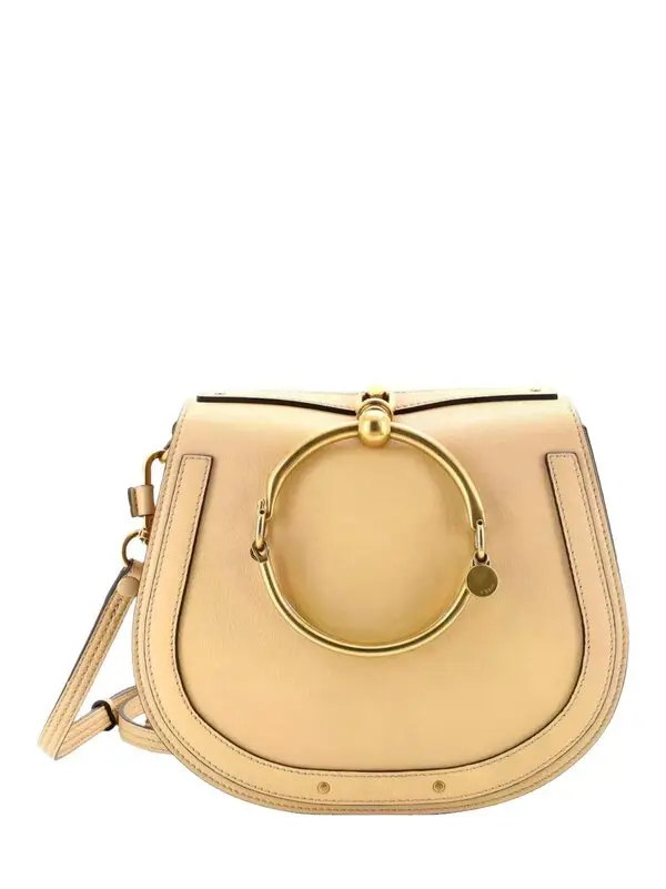 Chloé Nile Leather Medium Crossbody Bag - Neutrals