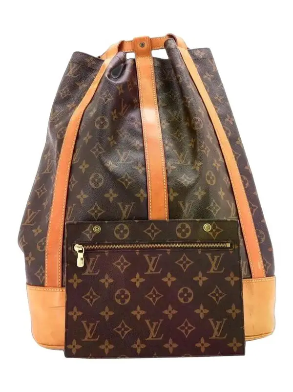 LOUIS VUITTON Randonnee Monogram Canvas Pm Backpack - Brown