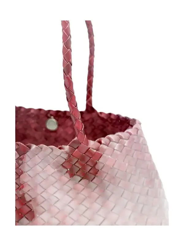 Dragon Santa Croce Woven Leather Shoulder Bag - Red