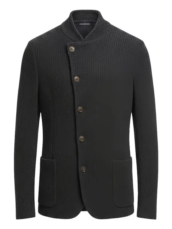 Emporio Armani Chenille Blazer Jacket - Blue
