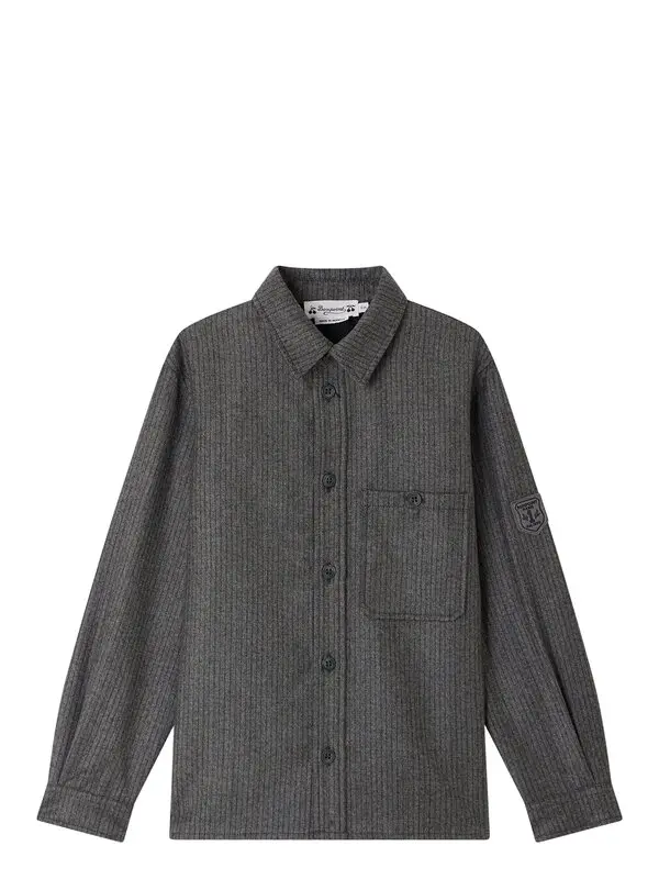 Bonpoint Wool Stripe Shirt - Grey