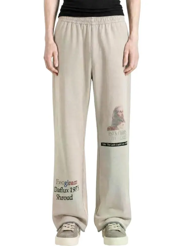 SAITOS Graphic-print Track Pants - Grey