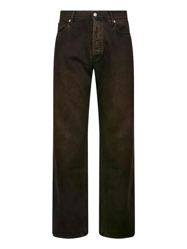 ANOTHER ASPECT Faded-effect Jeans - Brown