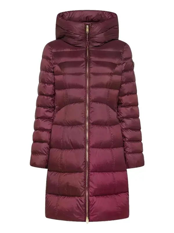 Peuterey Fortex Mqn Quilted Hooded Coat - Red