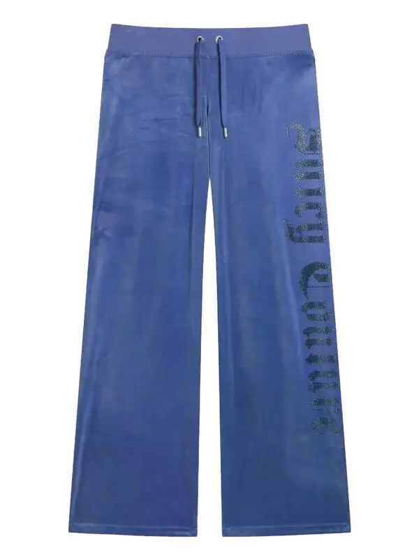 Juicy Couture Old Gothic Diamante Track Pants - Blue
