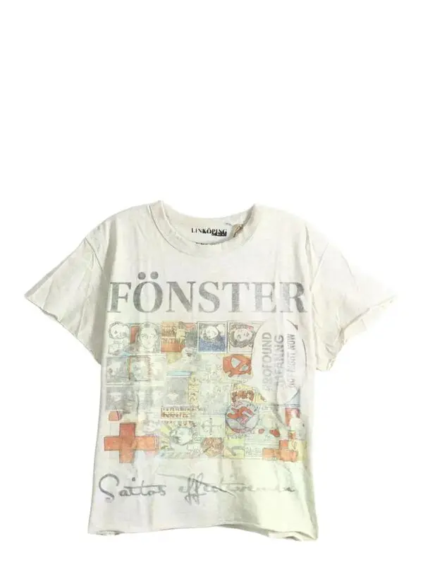 SAITOS Fonster Raw-cut T-shirt - Grey