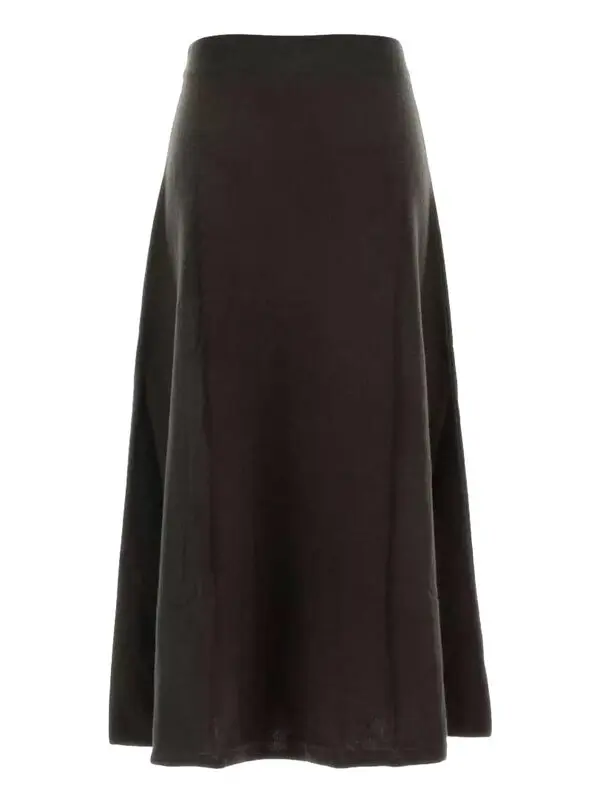 LISA YANG Torie Cashmere Midi Skirt - Black