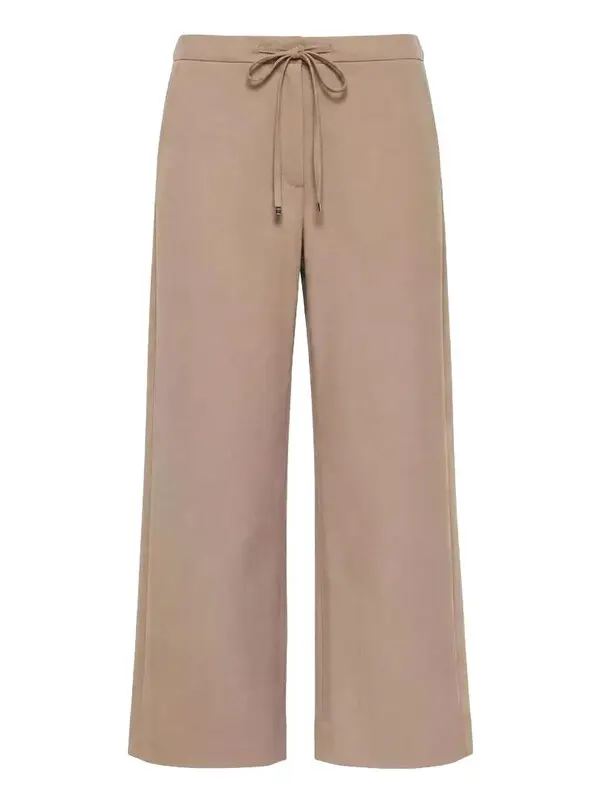 Max Mara Floria Drawstring Wide-leg Trousers - Neutrals