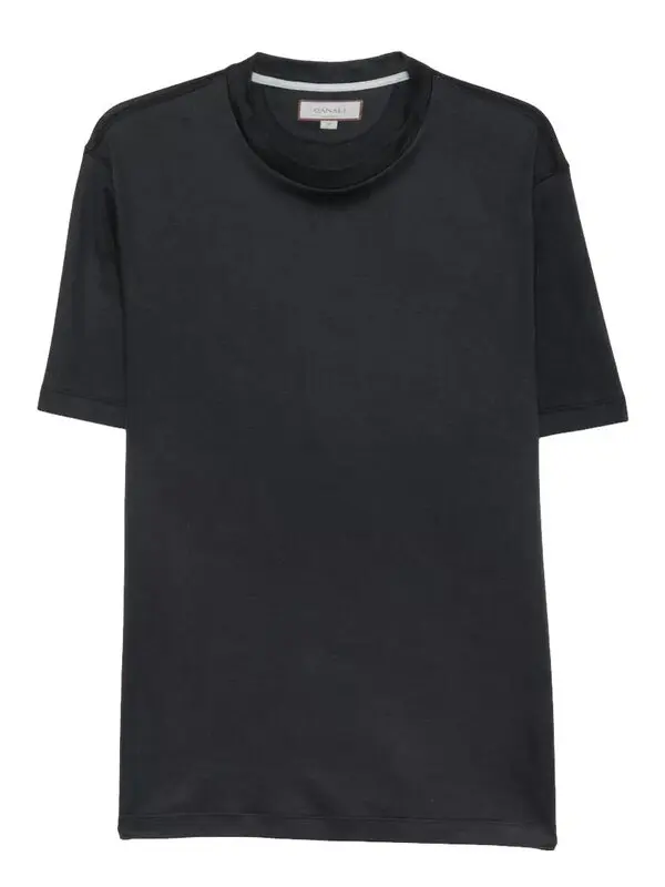 Canali Crew-neck T-shirt - Blue