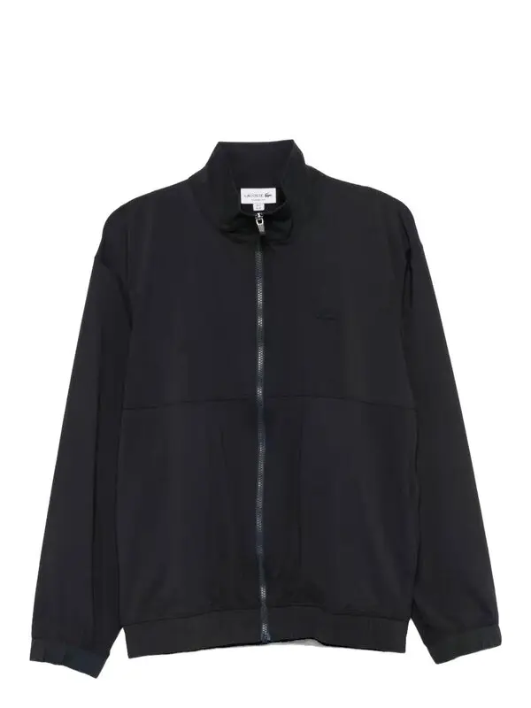 Lacoste Logo-patch Zip-up Jacket - Blue
