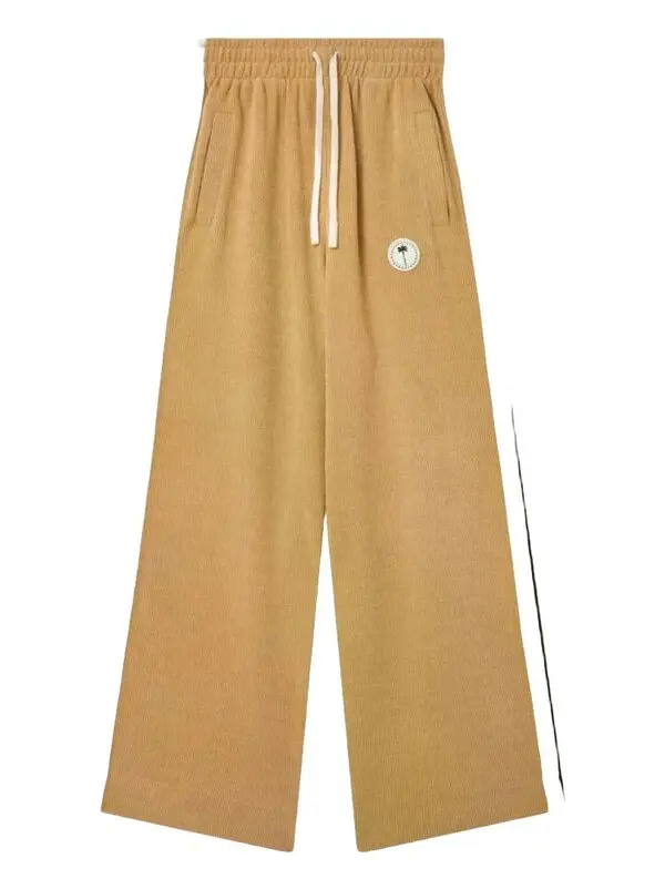 Palm Angels Chenille Loose Sweatpants - Neutrals