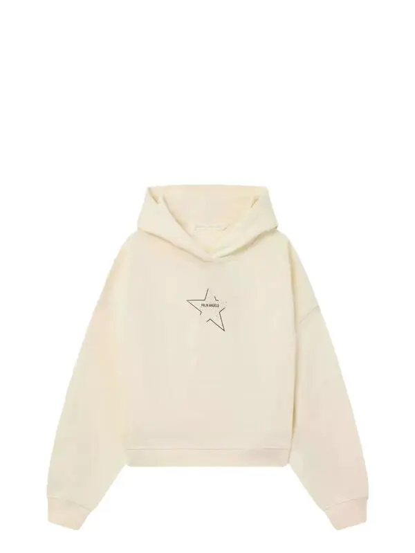 Palm Angels Star-print Hoodie - Neutrals