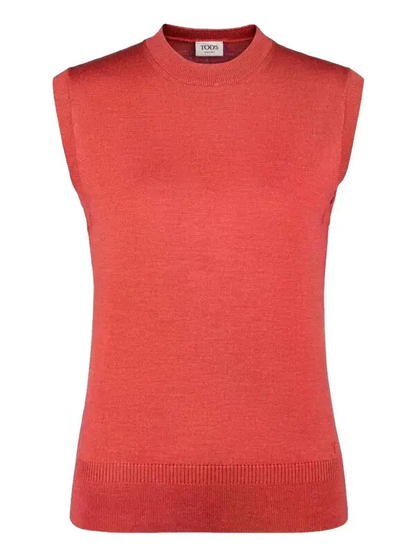 TOD'S Top In Silk Blend Knit - Red