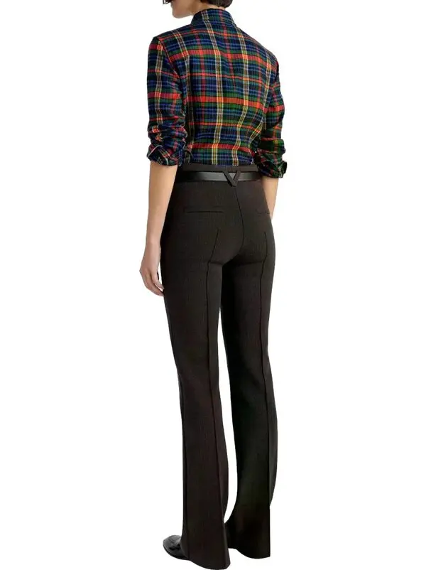 HIGH SPORT Luke Seersucker Trousers - Brown