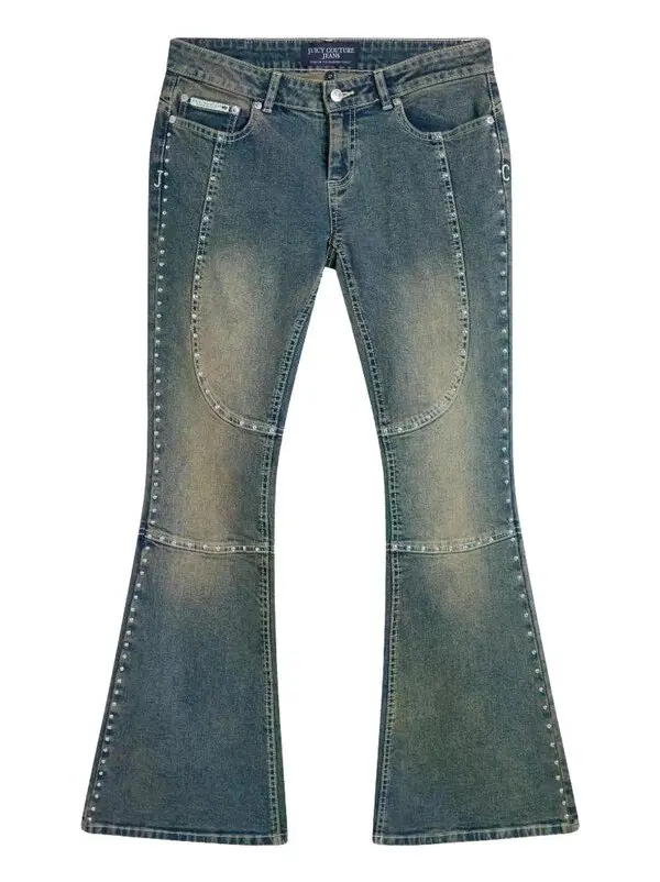 Juicy Couture Stud-embellished Bootcut Jeans - Blue