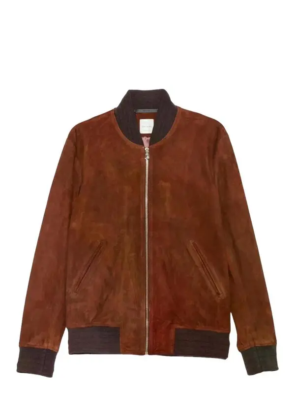 Paul Smith Suede Zip-fastening Jacket - Brown
