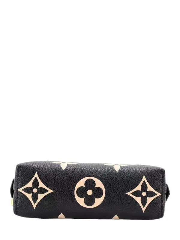 LOUIS VUITTON Cosmetic Bicolor Monogram Empreinte Giant Pouch - Black