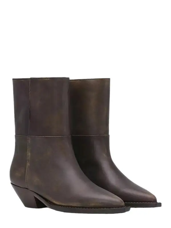 NOTABENE Alouette Leather Ankle Boots - Brown