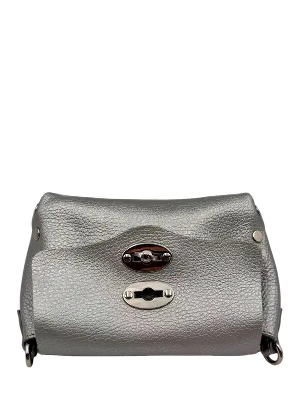ZANELLATO Baby Postina Leather Cross Body Bag - Silver