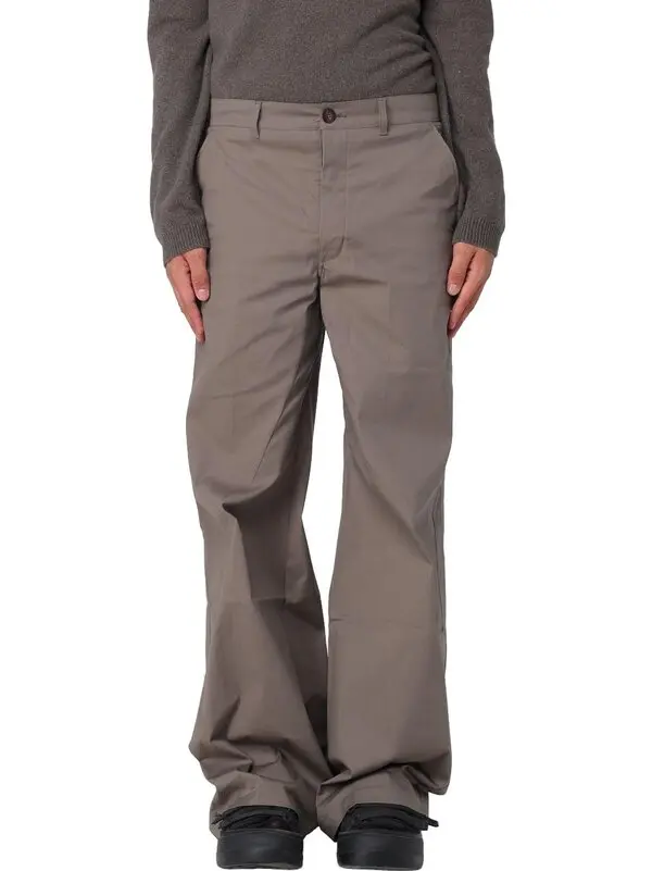Rick Owens Cotton Wide-leg Trousers With Elasticated Hem - Rust