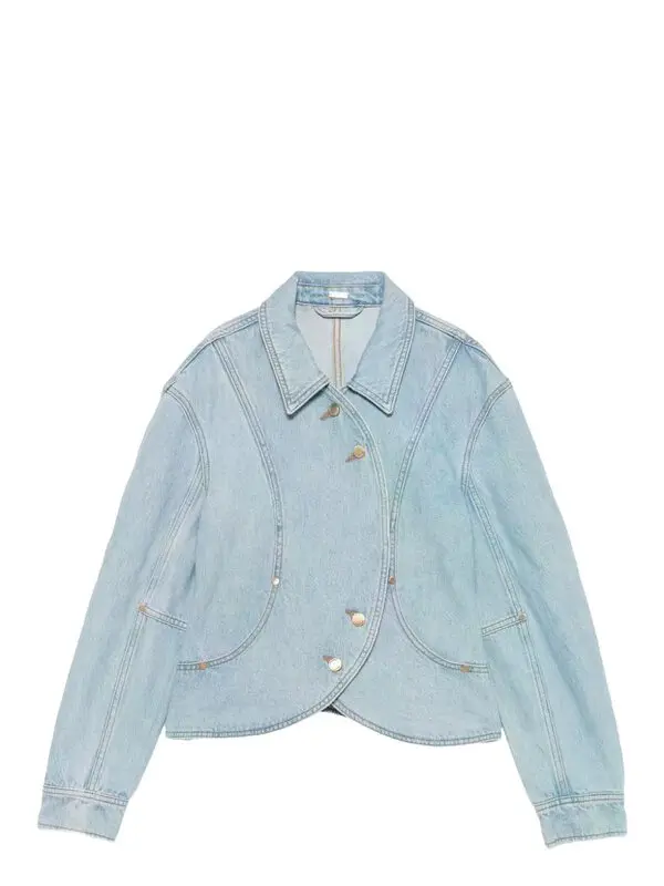 Cult Gaia Curved-panel Jacket - Blue