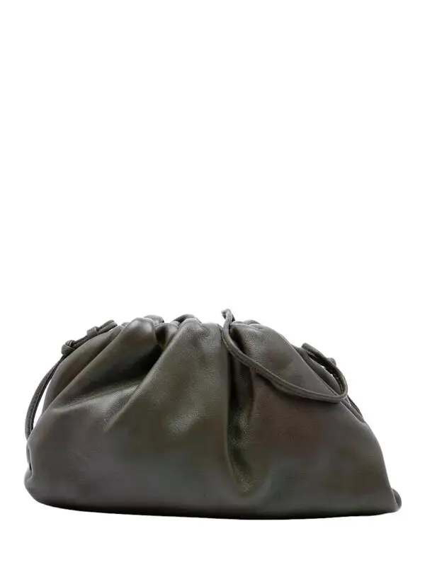 Bottega Veneta 2012-2026 Lambskin The Mini Pouch Crossbody Bag - Brown