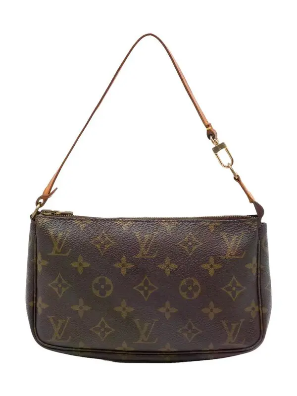 LOUIS VUITTON 2000 Monogram Pochette Accessoires Shoulder Bag - Brown
