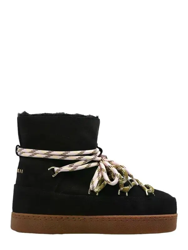 Inuikii Quilted Suede Snow Boots - Black