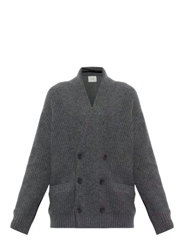 LISA YANG Lyle Double-breasted Cardigan - Grey
