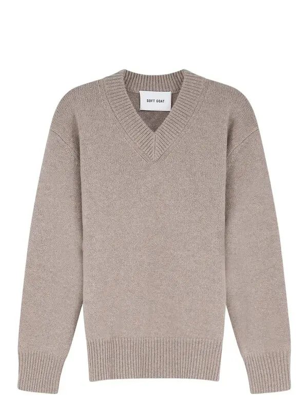 Soft Goat Cashmere Sweater - Grey