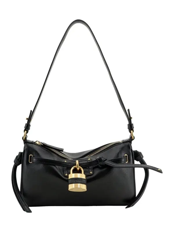 Chloé Paddington Sling Leather Shoulder Bag - Black