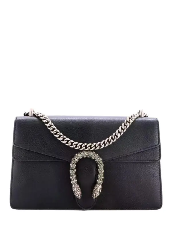 Gucci Dionysus Bag Leather Small Shoulder Bag - Black