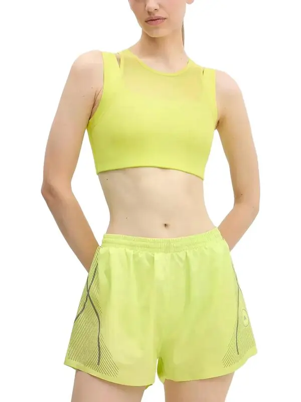 The North Face Mesh-panelled Sports Bra - Yellow