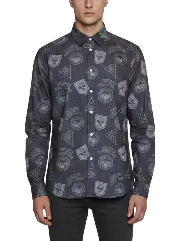 LOUIS VUITTON Articles De Voyage-print Shirt - Blue