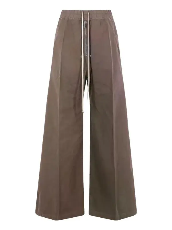 Rick Owens Geth Belas Cotton Trousers - Brown