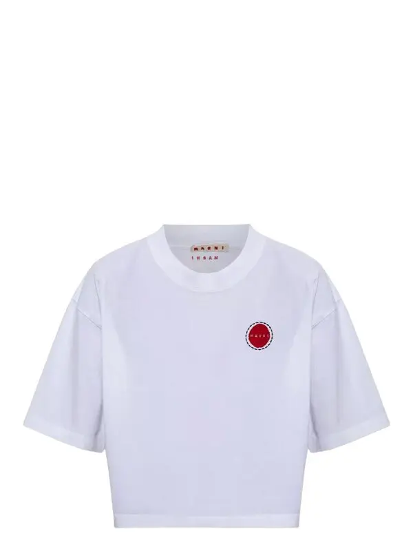Marni Logo-patch Oversized T-shirt - White